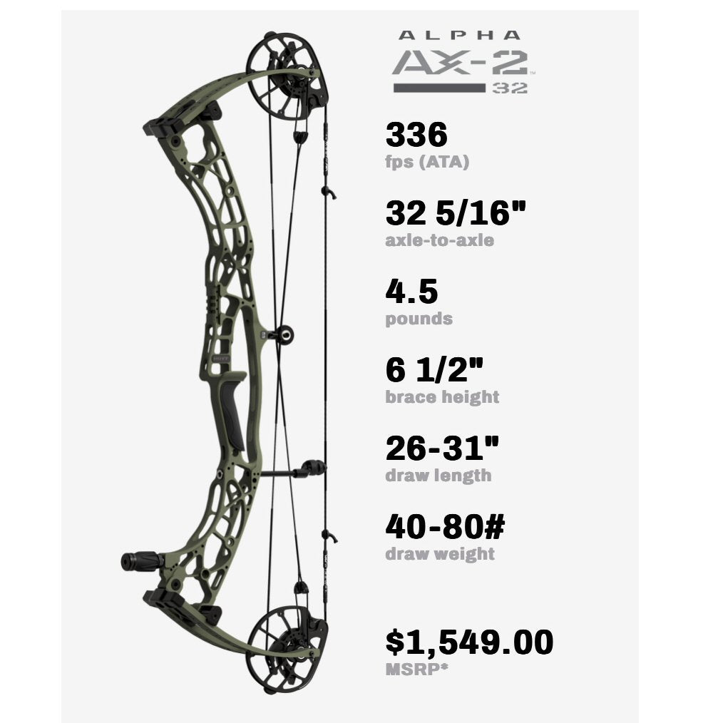Hoyt Alpha AX2 32 Compound Bow | 32" Hunting Bow – Glenwood Springs ...